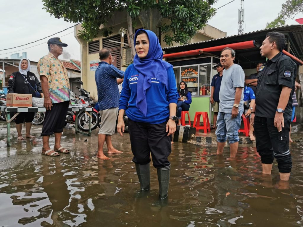Peduli Banjir di Karawang, Teh Vera Tinjau Langsung dan Beri Bantuan ...